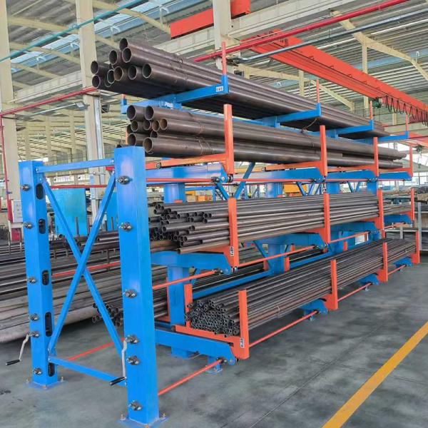 Quality Crank Self Locking Roll Out Cantilever Rack Manual Retractable Arm Storage For for sale