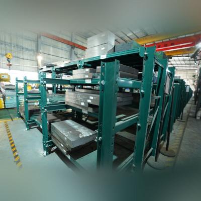 China Patent Anti Toppling Dual Post Mold Racks Storage Stable Drawer Die Rack Shelving for sale
