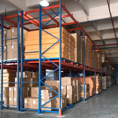 China Mezzanine Integrated Multi Level Heavy Duty Rack Combined Upper Floor And Lower Pallet Storage System for sale