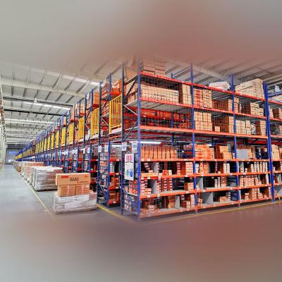 China Bolt Free Quick Assembly Heavy Duty Rack Snap On Modular Pallet Storage For Overseas Export Shipment for sale