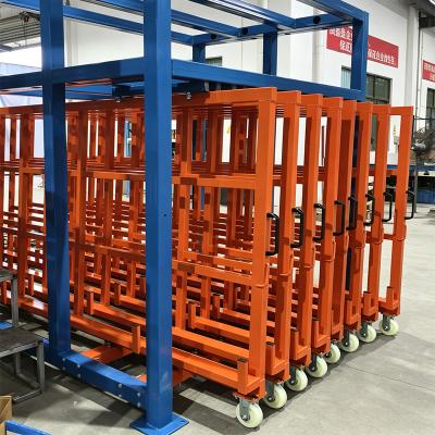 China Space-Saving Vertical Sheet Leftover Rack, Pull-out Upright Plate Storage Shelving For Factory Material Sorting Metal Offcut Management for sale