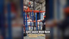 Custom Size Pull Out Mould Shelf Heavy Load Injection Mold Rack