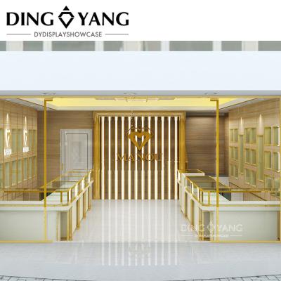 Cina Nice Fashion Popular Retail Gold Jewelry Display Contour Design Nessuna installazione in vendita