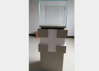 China Multi Functional Custom Glass Display Cases Fully Assembled Structure For Shopping Mall for sale
