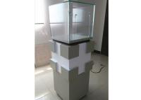 China Multi Functional Custom Glass Display Cases Fully Assembled Structure For Shopping Mall for sale