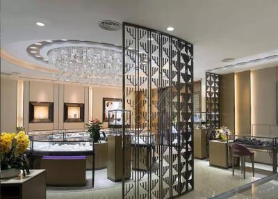 China Commerciële vitrines / juwelen Showroommeubilair versierd met LED-lichten Te koop