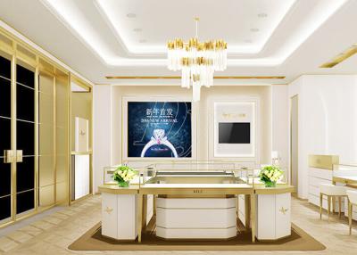 Cina Gioielleria Showroom Arredamento / Casse Espositive personalizzate Progettazione 3D professionale in vendita