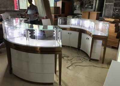 中国 高級 ステンレス 鋼 金 宝石 展示 室 LED ライト 販売のため