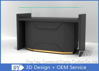 China Matte Black Store Jewelry Display Cases / Jewellery Counter Display for sale