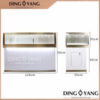 China Logo OEM Lockable Retail Jewelry Display Cases for sale