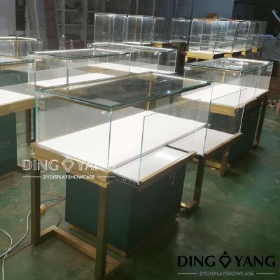 China 304# Armários de visualização de jóias OEM de aço inoxidável à venda