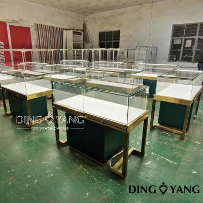China 304# Armários de visualização de jóias OEM de aço inoxidável à venda