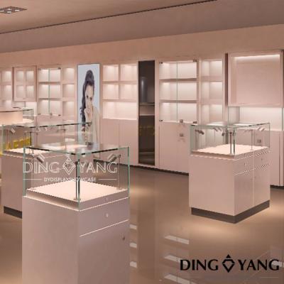 Cina Negozio di gioielleria bianca Vitrine in MDF in vendita