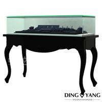 China Lighting Matte White Showroom Display Cases for sale