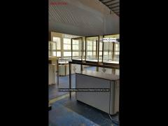 lockable glass store jewelry display cases with led pole lights / jewellery shop showcase