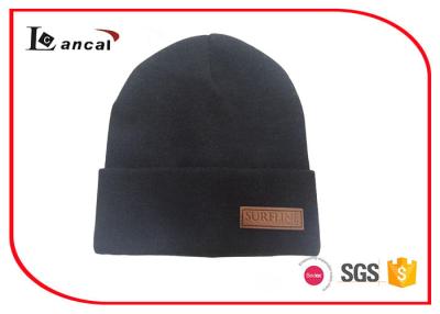 Cina L'inverno nero tricotta i cappelli in vendita