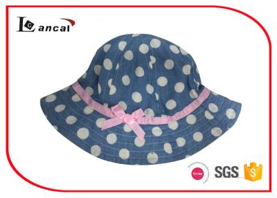 China Het garen verfte Gedrukte Emmerhoed, Roze Hatband van Satijnbowknot Bloemenemmerhoed voor Meisjes Te koop