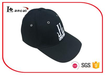 Cina 10856 cappelli dei berretti da baseball della saia del cotone, cappuccio nero di sport con ricamo 3D in vendita