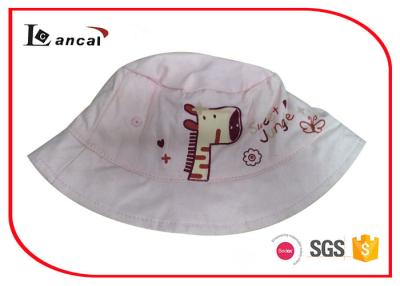 Cina Cappello del secchio stampato contrappeso, cappelli su ordinazione del secchio del piccolo pescatore rosa-chiaro della giraffa in vendita