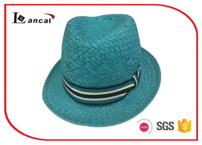 Cina La paglia di carta stampata largamente Brimmed il cappello di paglia, 6 cappelli di Sun di larghezza del bordo di cm per le donne in vendita