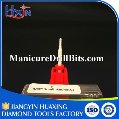 China Head Diameter 1.5MM Round File Drill Bit , Electric Nail Drill Bits Heat Resistance for sale