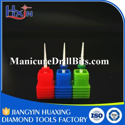 China Course Type Manicure Drill Bits White Overall Length 38mm Head Length 15mm for sale
