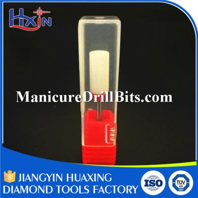 China White Teeth  / Manicures Nail Machine Bits , Ceramic Material Nail Drill Heads for sale