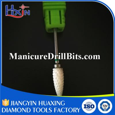 China Nail Polishing Use Ceramic Nail Drill Bit Head Diameter 6.3mm Wear Resistance for sale