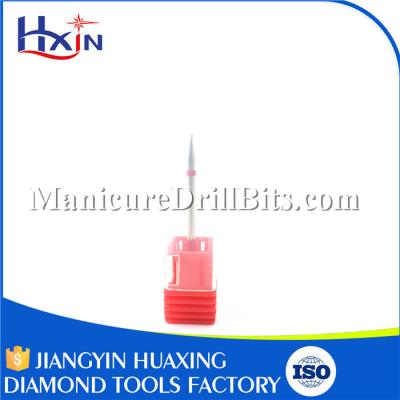 China Stainless Steel Shank Cuticle Nail Drill Bits For Thick Toenails HXH0108D for sale