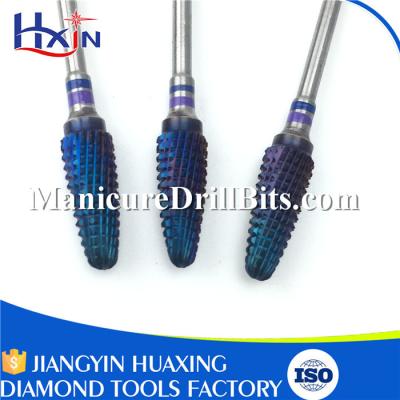 China Blue Coating Carbide Nail Drill Bits , 40mm Length Nail Drill Tool 50g Weight for sale