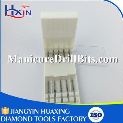 China High Speed Medium Grit Diamond Dental Drill Bits Round / Needle Shape for sale