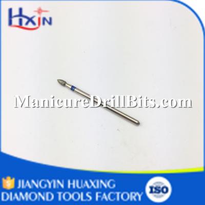 China Diamond Grit 150# Electroplated Diamond Nail Drill Bits With Stainless Steel Shank for sale