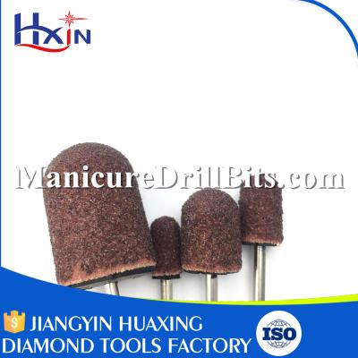 China 6mm Aluminium Oxide Material Metal Sanding Drill Bit For Nail Heat Resistance for sale