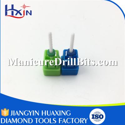 China Small Barrel Ball Type Ceramic Nail Drill Bit For Thinning Nail Fashionable Style for sale