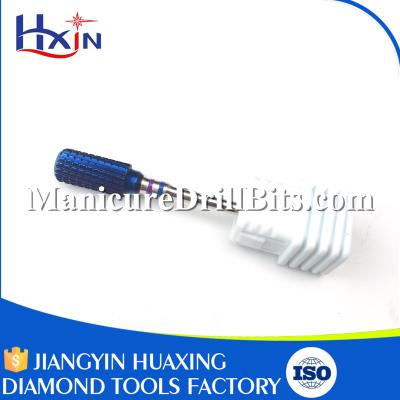 China Blue Coating Carbide Electric Nail File Drill Bits Head Length 13mm Weight 100g for sale