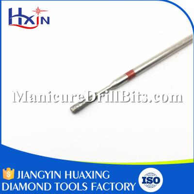 China Antibacterial Red Diamond Nail Drill Bits For Dental Laboratory / Callus Clean for sale