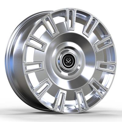 China 23X12 Polish Forged Wheels 6061 - T6 Aluminum Alloy 5X120 For Cadillac Cts Sedan for sale