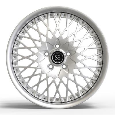 China 18X8 Aluminum 2 Piece Forged Wheels Metal Finish For Volkswagen Caddy Car Rims for sale