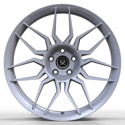 China Custom Matt Silver Forged Monoblock Rims 19x11 19x9 5x114.3 For Nissan 350z for sale
