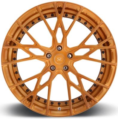 China Matt Brown 2PC Forged Rims Wheels Multi Spokes For Lexus LS 22x10 22x11.5 for sale