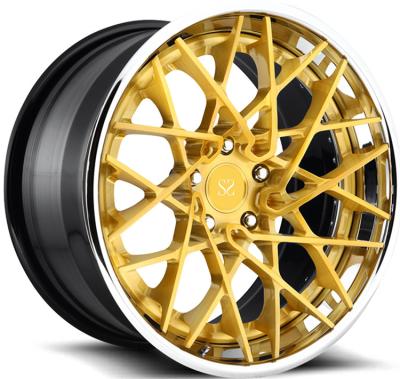 China F12 Berlinetta 3PC forjou a cara lustrada bordas do ouro do bordo 21x9.5 22x12.5 da liga de alumínio à venda