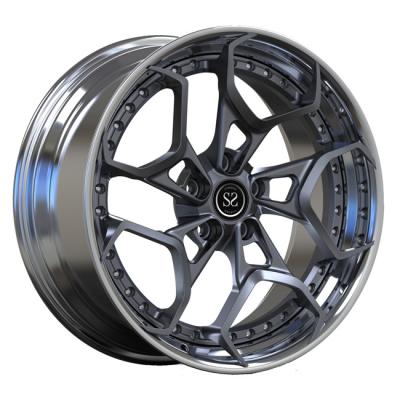 China As 2 partes polonesa feita sob encomenda forjaram as rodas 20inch das bordas para o cinza de Mercedes Benz A35 à venda