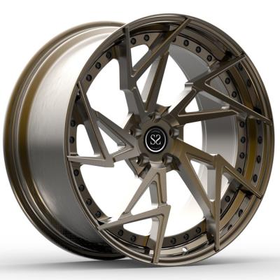 China Het gewankelde Concave 2 stuk rijdt Gesmede Geborstelde Randen voor McLaren 570s 20inch 21inch Te koop