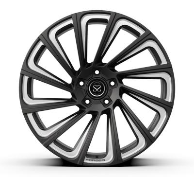 China 23inch 23 X 11 Forged Monoblock Rims Matte Black Milled Mercedes Benz G Class Wheels for sale