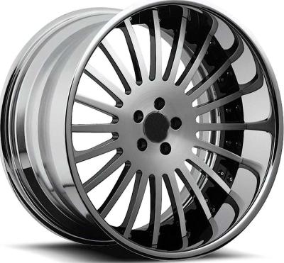 中国 注文のブラシをかけられた唇は3部分によって造られる合金20 X12におよび21 x 2020年のAudiのための13 R8縁を付ける 販売のため