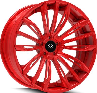 China Custom Candy Red 3PC Forged Aluminum Alloy Wheels Audi S8 21x9.0 for sale