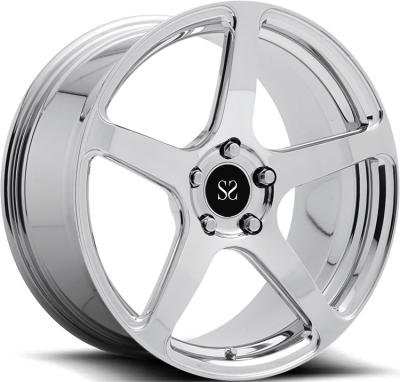 Chine Hyper Silver 5x112 5x130 Pour les roues Ferrari Bentley Lamborghini 18 19 20 21 22 pouces 1 pièce A6061 T6 alliage forgé personnalisé à vendre