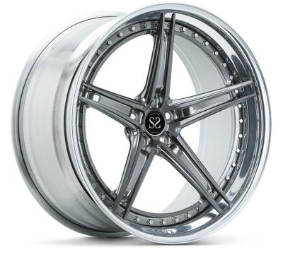 中国 19x8.5 と 19x9.5 オーダーメイド 鍛造 3PC リム メルセデス・ベンツ Cクラス AMG C 63 S Br205 販売のため