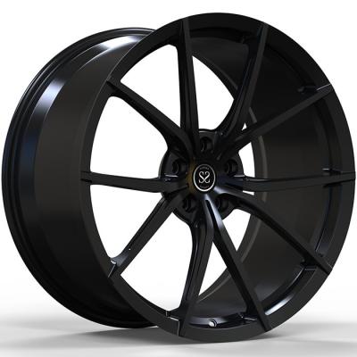 China Custom Gloss Black 20x8.5 5x112 1-PC Forged Rims For Volkswagen Viloran for sale