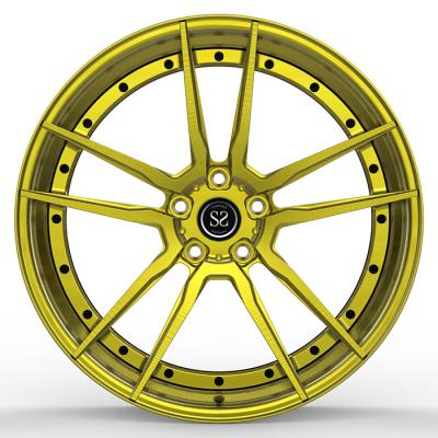 Cina BMW M3 G80 Custom 2-PC Rims Gold 21x10.5 e 21x11.5 in vendita